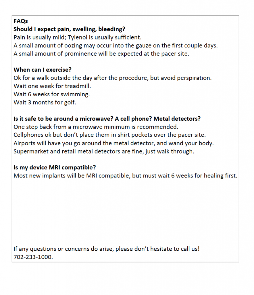 Pacemaker Insertion in Las Vegas, NV